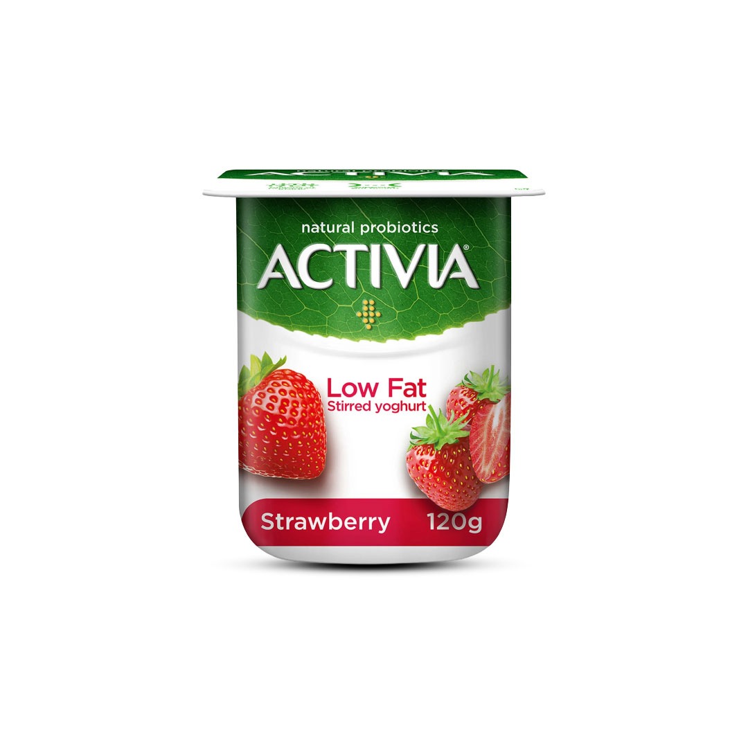 ACTIVIA YOGHURT STRAWBERRY FULL FAT 120GM Online | Waynik By Safco