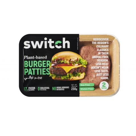 SWITCH PLANT BASED BURGER PATTIES 230GM Online | Waynik By Safco