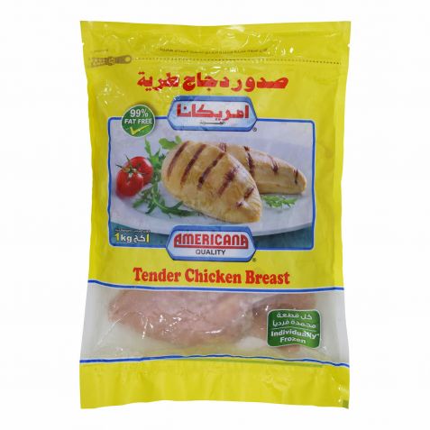 AMERICANA CHICKEN TENDER BREAST FROZEN 1KG Online | Waynik By Safco