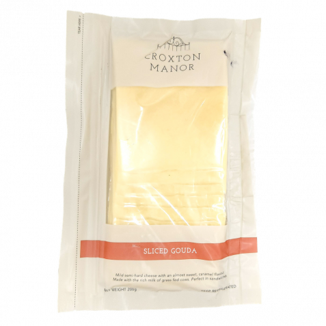 CROXTON MANOR GOUDA CHEESE SLICES 200GM Online | Waynik By Safco
