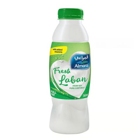 ALMARAI LABAN FULL FAT ADDED VITAMINS 360ML Online | Waynik By Safco
