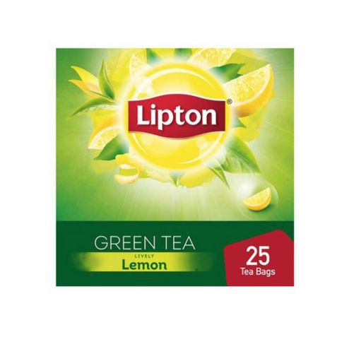 LIPTON GREEN TEA LEMON, 25 TEABAGS Online | Waynik By Safco