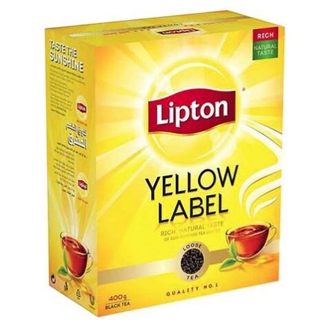 LIPTON YELLOW LABEL BLACK TEA LOOSE CLASSIC 400GM Waynik By Safco