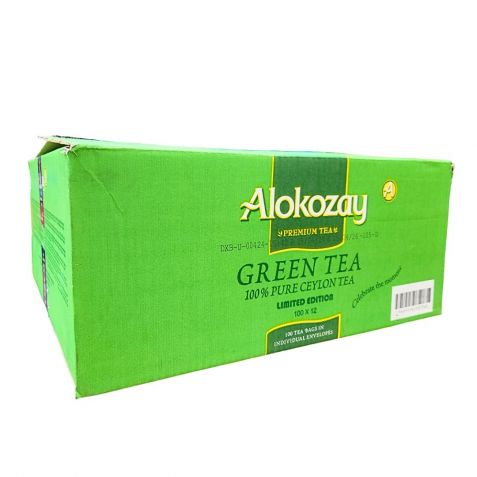 ALOKOZAY GREEN TEA ENVELOPE LIMITED EDITION 12X100X2GM | Waynik By Safco