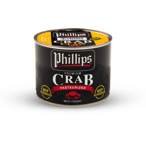 PHILLIPS CHILLED PASTURIZED CRAB CLAW MEAT 454GM Waynik By Safco