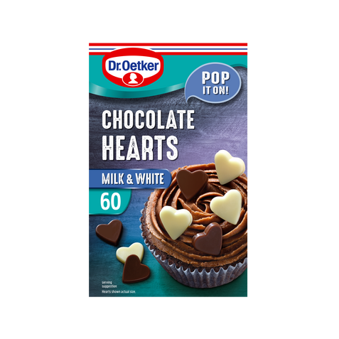 Dr.Oetker Milk and White Chocolate Hearts Online | Waynik By Safco