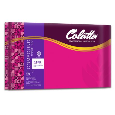 COLATTA DARK CHOCOLATE BLOCK COMPOUND 5KG| Waynik By Safco
