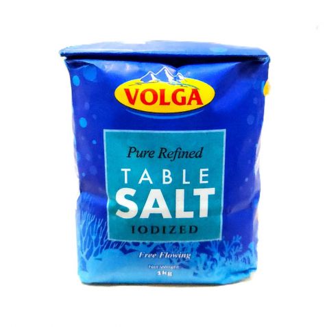 VOLGA PURE REFINED IODIZED TABLE SALT 1KG | Waynik By Safco