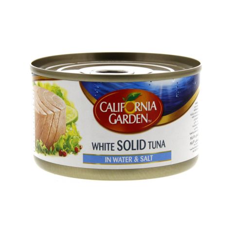 CALIFORNIA GARDEN WHITE TUNA SOLID IN BRINE 170GM Waynik By Safco