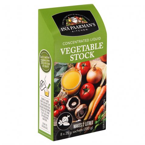 INA PAARMAN'S VEGETABLE STOCK CONCENTRATED LIQUID 8X25GM