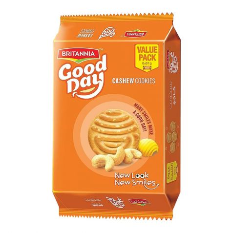 BRITANNIA GOOD DAY CASHEW BISCUIT 8X72GM | Waynik By Safco