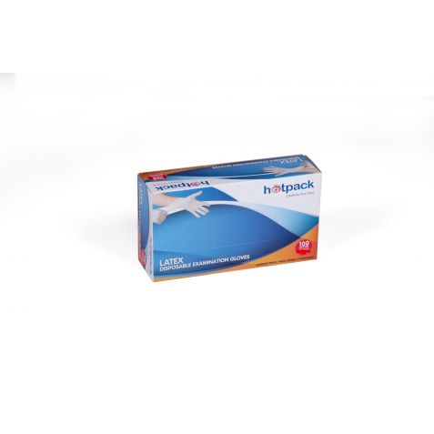 HOTPACK-LATEX GLOVES -LARGE 100PCS Online | Waynik By Safco