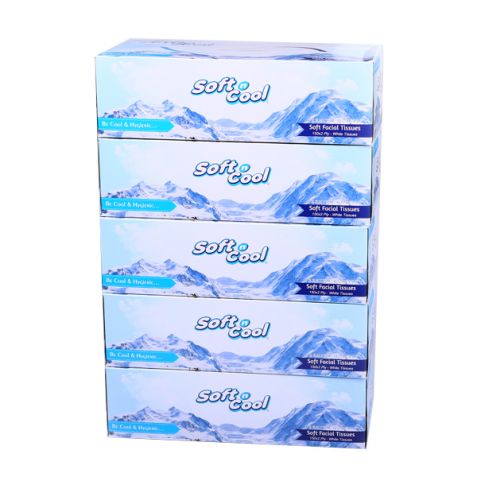 Soft n cool facial tissue,150pulls*2ply-5box Online | Waynik By Safco