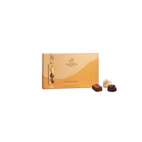 GODIVA ASSORTED CHOCOLATE GOLD GIFT BOX 15PCS 163GM Waynik By Safco
