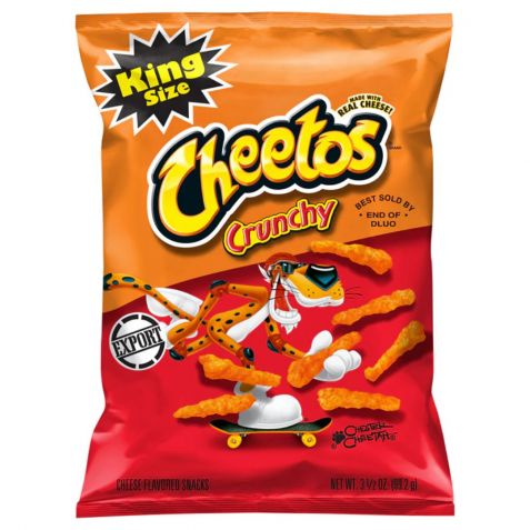 Cheetos Crunchy Cheese Flavored Snacks King Size 3.5 OZ|Waynik