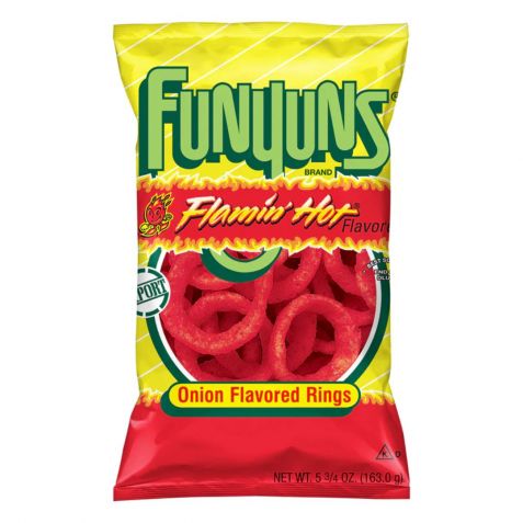 Funyuns Flaming Hot Onion Flavored Rings 5.75OZ|Waynik