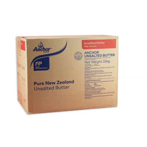 ANCHOR BUTTER BLOCK UNSALTED 25KG Online | Waynik By Safco