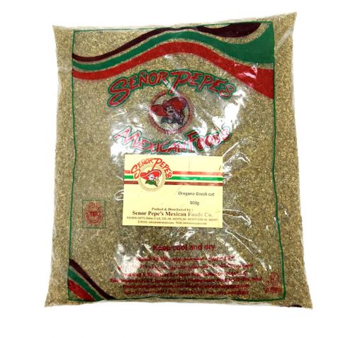 SENOR PEPE'S MEXICAN OREGANO GREEK CUT FLAKE 500GM Waynik By Safco
