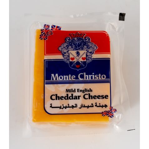 MONTE CHRISTO MILD ENGLISH CHEDDAR CHEESE RED 200GM Waynik By Safco