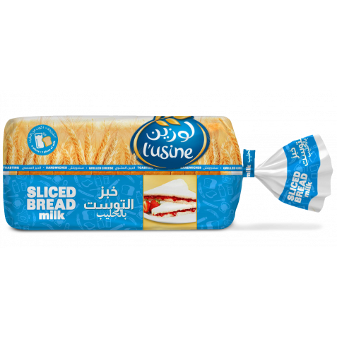 LUSINE BREAD SLICED MILK 600GM Online | Waynik By Safco