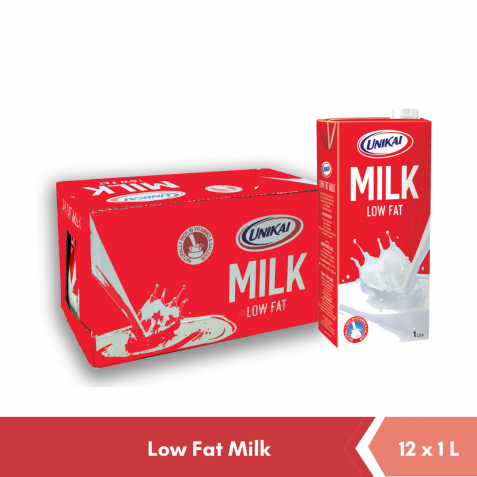 UNIKAI UHT LOW FAT MILK 12X1LTR Online | Waynik By Safco