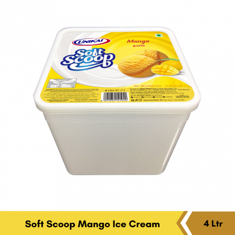UNIKAI SOFT SCOOP MANGO ICE CREAM 4LTR Online | Waynik By Safco
