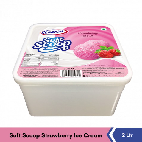 UNIKAI STRAWBERRY ICE CREAM 2LTR