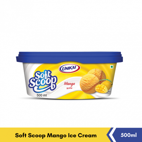 UNIKAI SOFT SCOOP MANGO ICE CREAM 500ML