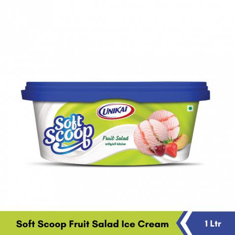 UNIKAI SOFT SCOOP FRUIT SALAD ICE CREAM 1LTR Online | Waynik By Safco