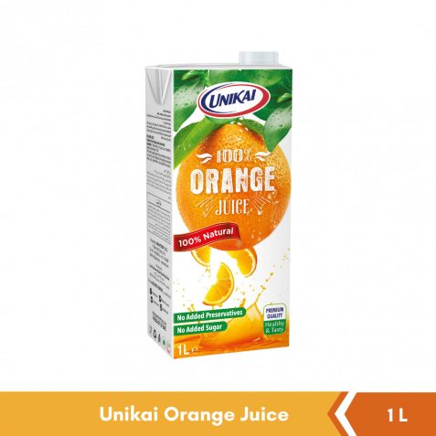 UNIKAI UHT ORANGE JUICE 12X1LTR Online | Waynik By Safco