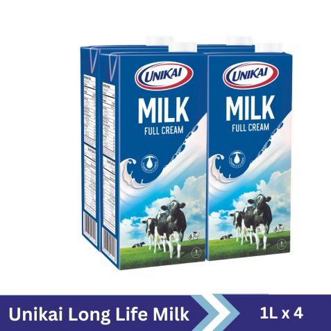 UNIKAI UHT FULL CREAM MILK 4X1LTR Online | Waynik By Safco