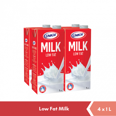 UNIKAI UHT LOW FAT MILK 4X1LTR Online | Waynik By Safco