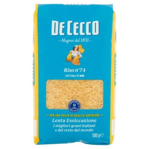 DECECCO PASTA RISO/ORZO #74 500GM Online | Waynik By Safco