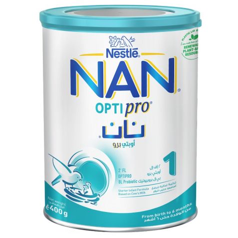 NESTLE NAN 1 OPTI PRO H-MO STAGE 1 FROM BIRTH TO 6 MONTHS 400GM