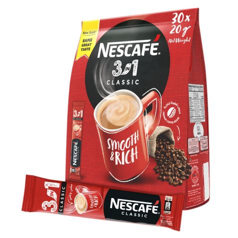 NESCAFE 3 IN1 CLASSIC POUCH 30X20GM Online | Waynik By Safco
