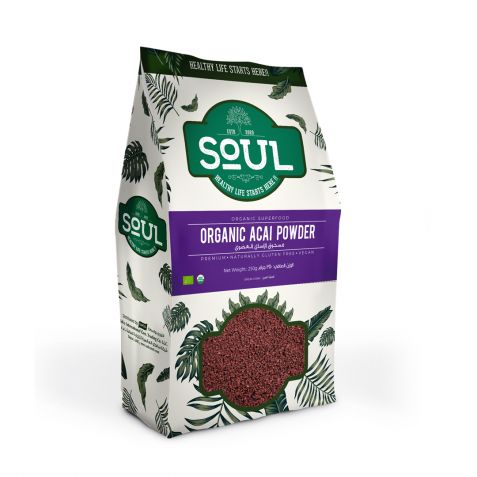 SOUL ORGANIC ACAI POWDER 250GM Online | Waynik By Safco