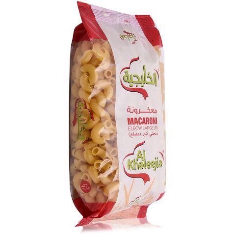 AL KHALEEJIA LARGE ELBOW MACARONI PASTA 400GM Waynik By Safco