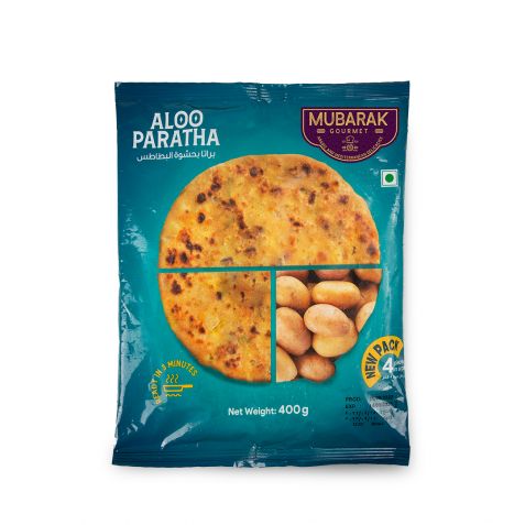 MUBARAK GOURMET PARATHA ALOO FROZEN 24X400GM Online | Waynik By Safco