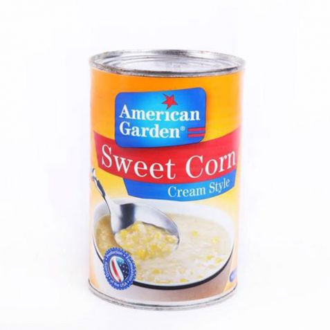 AMERICAN GARDEN CREAM STYLE SWEET CORN 425GM Online | Waynik By Safco