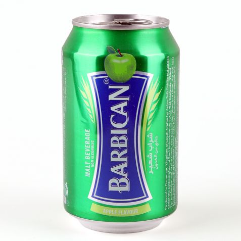 BARBICAN APPLE FLAVOURED MALT BEVERAGE CAN 330 ML Waynik By Safco