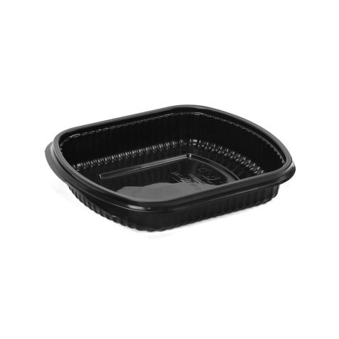 SUPER TOUCH BLACK BASE MICROWAVE CONTAINER -1 COMPARTMENT 1 X 250