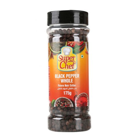 SUPER CHEF BLACK PEPPER WHOLE 175GM Online | Waynik By Safco