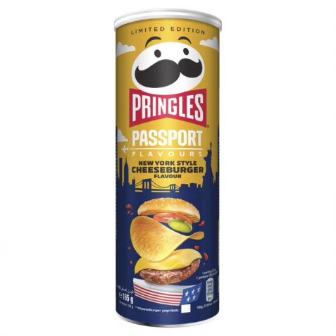 PRINGLES PASSPORT NEW YORK STYLE CHEESE BURGER 165 GM Waynik By Safco