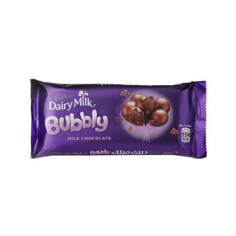 CADBURY DAIRY MILK BUBBLY CHOCOLATE BAR 87GM Online | Waynik By Safco