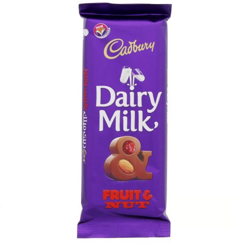 CADBURY DAIRY MILK FRUIT & NUT CHOCOLATE BAR 100GM Waynik By Safco