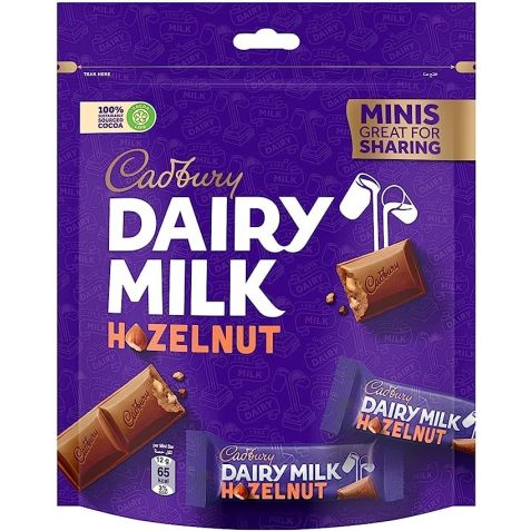 CADBURY DAIRY MILK HAZELNUT MINI CHOCOLATE 168GM Waynik By Safco