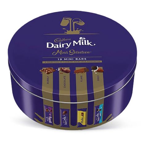 CADBURY DAIRY MILK MINI SELECTION TIN 250GM Online | Waynik By Safco