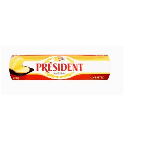 PRESIDENT BUTTER ROLL UNSALTED 250GM Online | Waynik By Safco