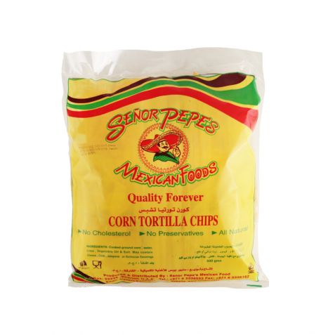 SENOR PEPE'S CORN TORTILLA CHIPS 500GM