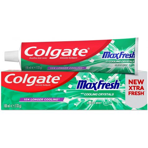 COLGATE MAX FRESH TOOTHPASTE CLEAN MINT 100ML Waynik By Safco